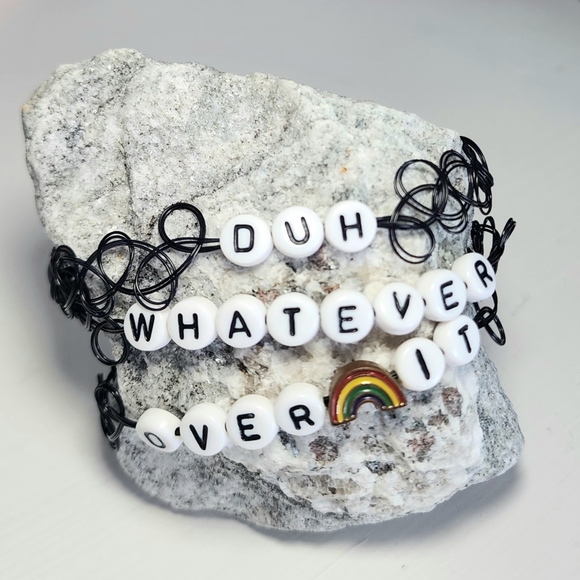 Hand Crafted | Jewelry | Vintage 9s Tattoo Stretch Friendship Bracelet ...